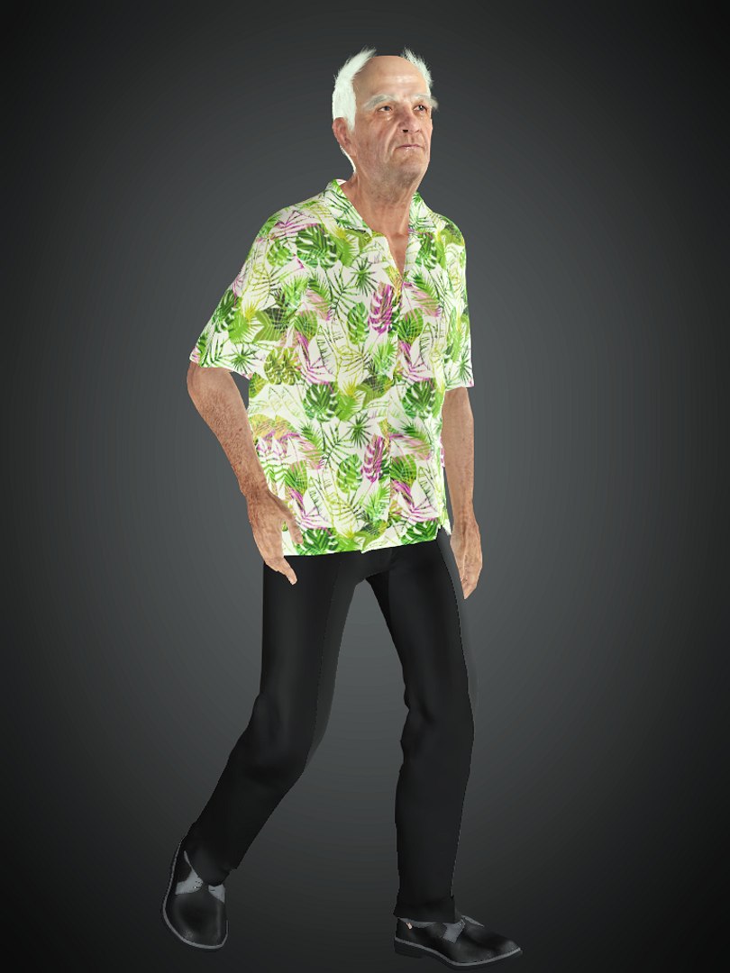 Realistic Rigged Old Man-Mason Character 3D Model 3D model - TurboSquid ...