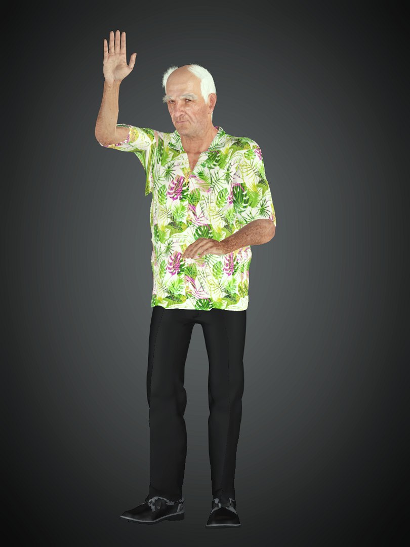 Realistic Rigged Old Man-Mason Character 3D Model 3D model - TurboSquid ...
