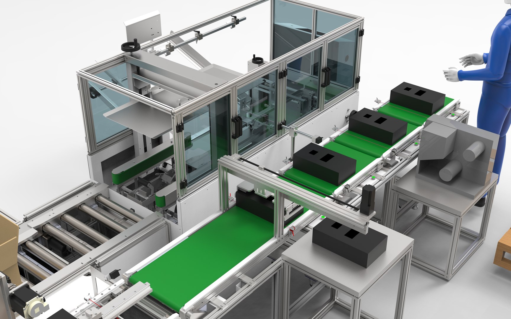 Integrated Packaging Automatic Line 3D Model - TurboSquid 1897800