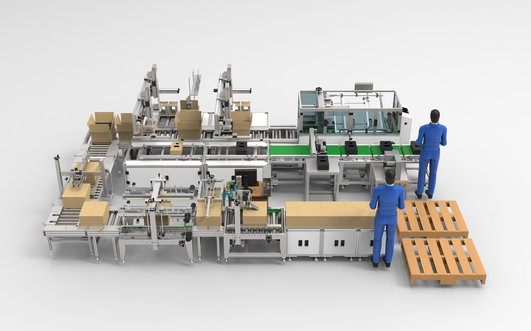 Integrated Packaging Automatic Line 3D 모델 - TurboSquid 1897800
