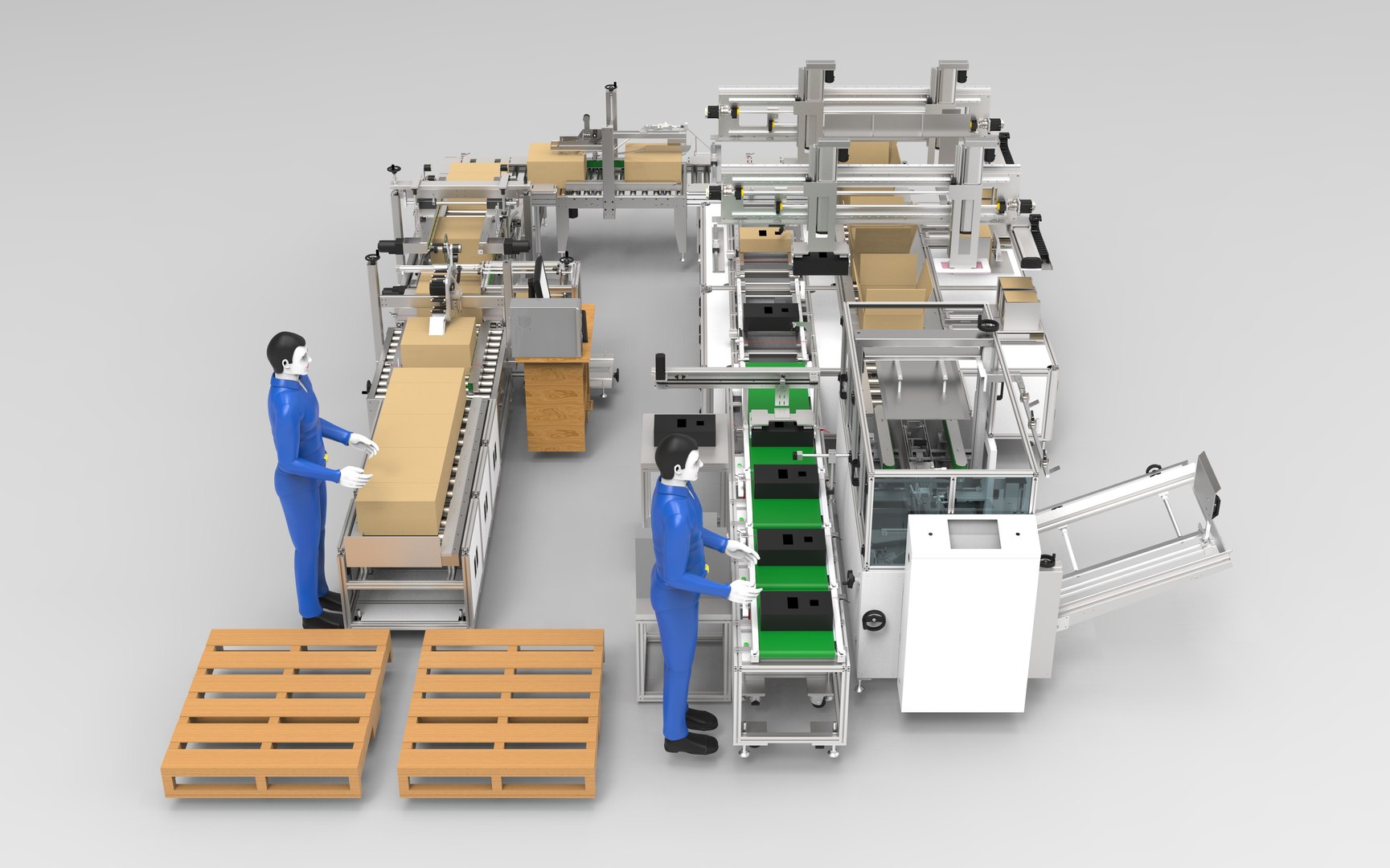 Integrated Packaging Automatic Line 3D Model - TurboSquid 1897800