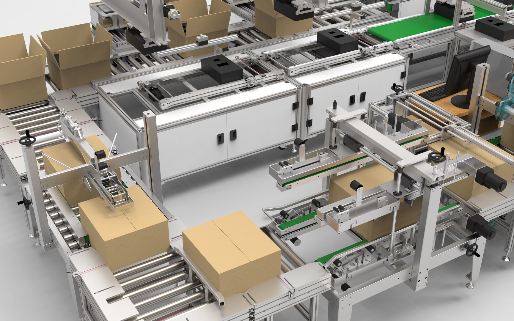 Integrated Packaging Automatic Line 3D Model - TurboSquid 1897800