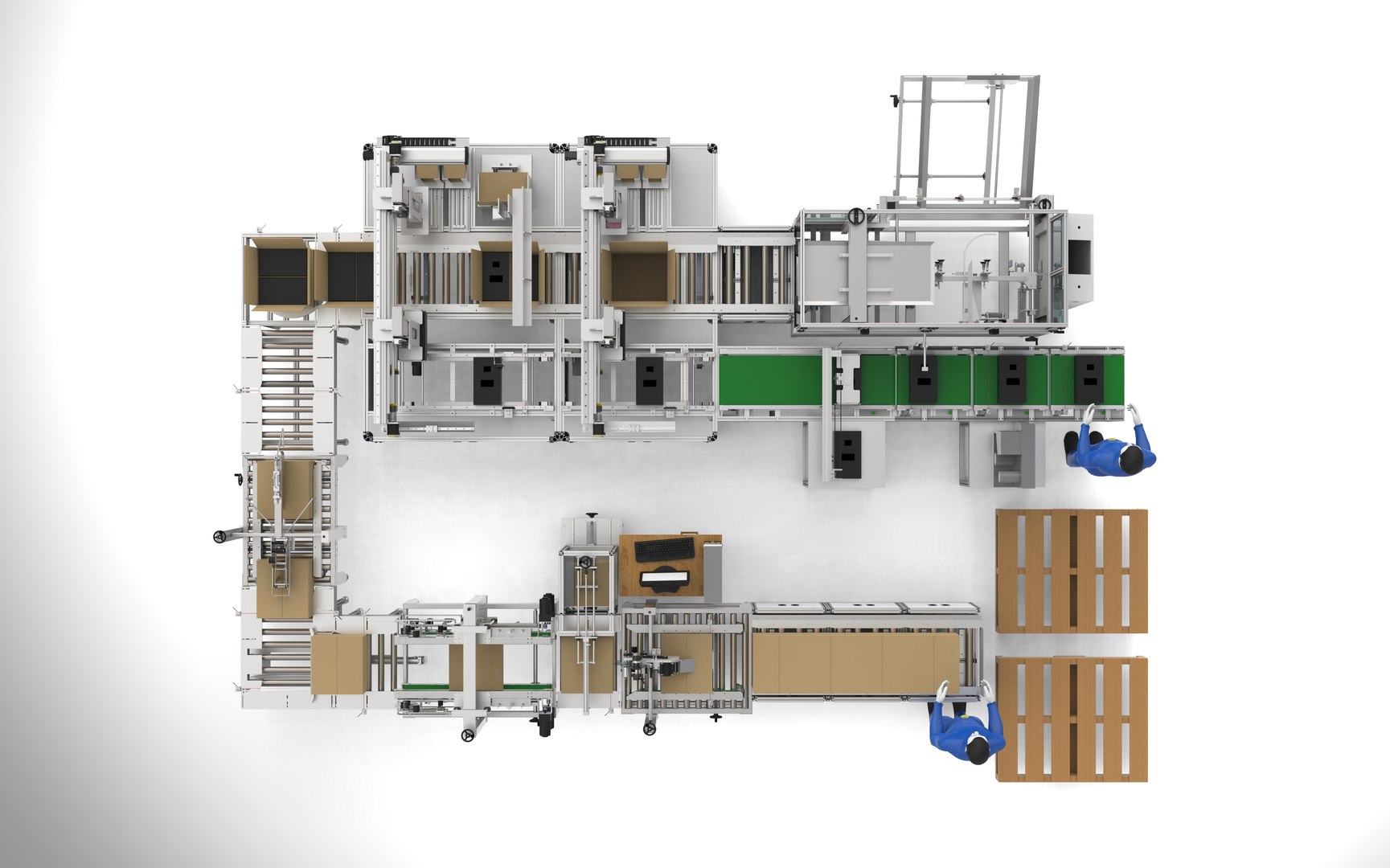 Integrated Packaging Automatic Line 3D Model - TurboSquid 1897800