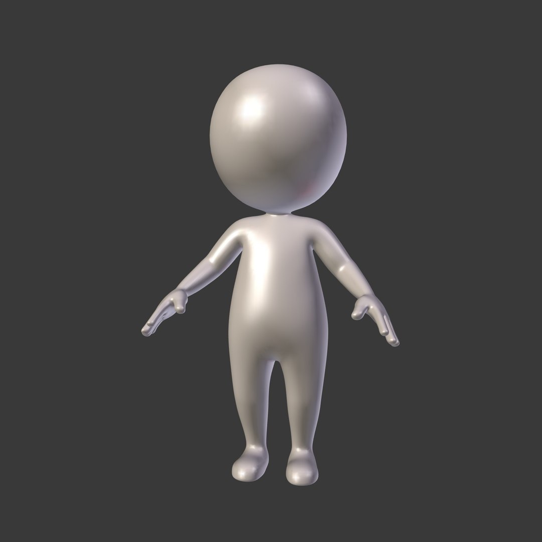 3D Model Cartoon Stickman Based - TurboSquid 1560971