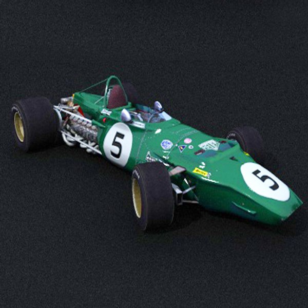 3d model of generic 70 formula 1