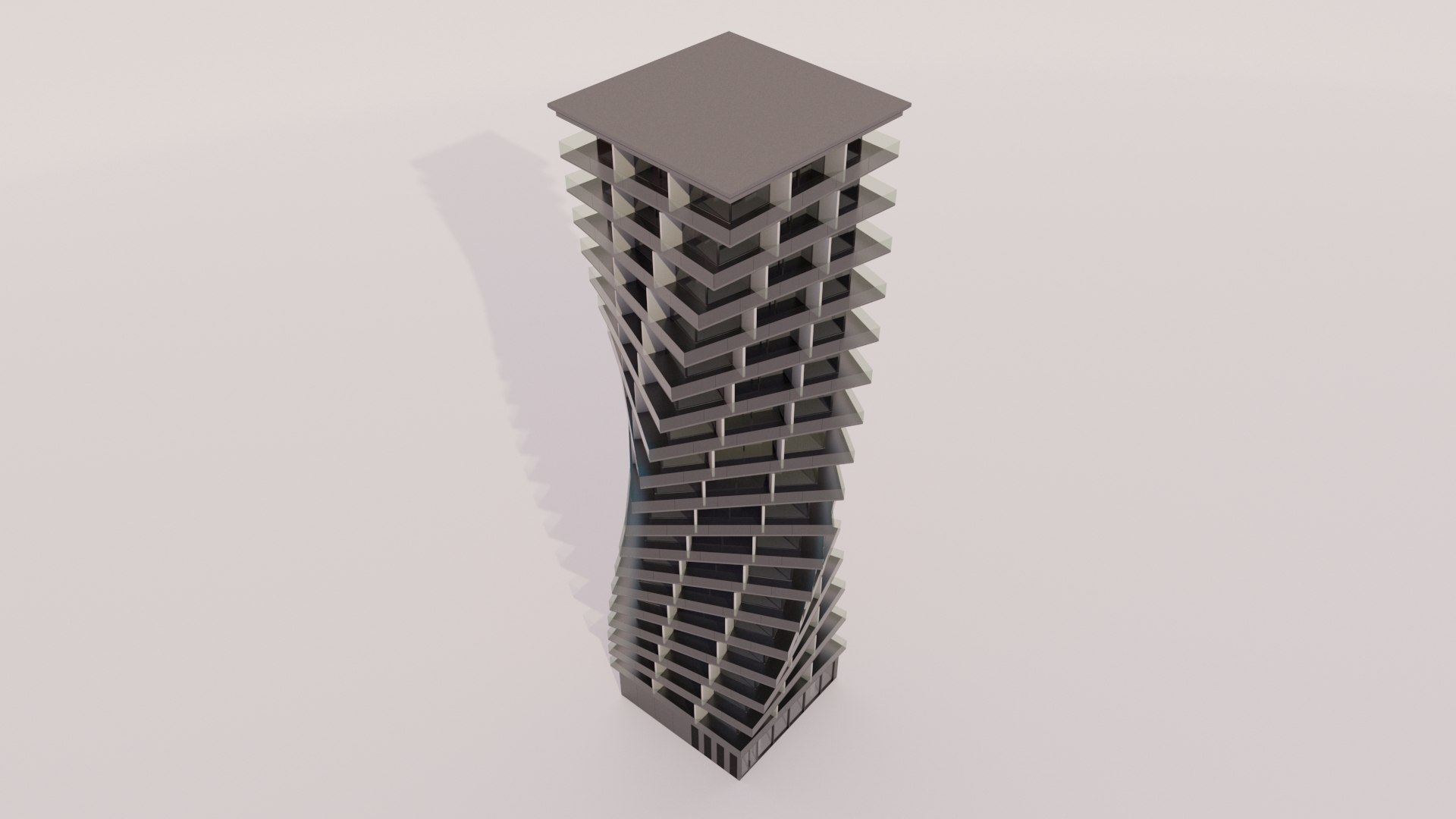 3D Twisted High-rise Building Model - TurboSquid 1719656