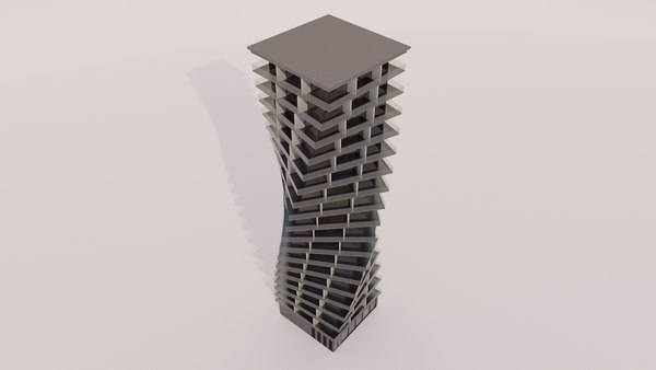3D Twisted High-rise Building model - TurboSquid 1719656