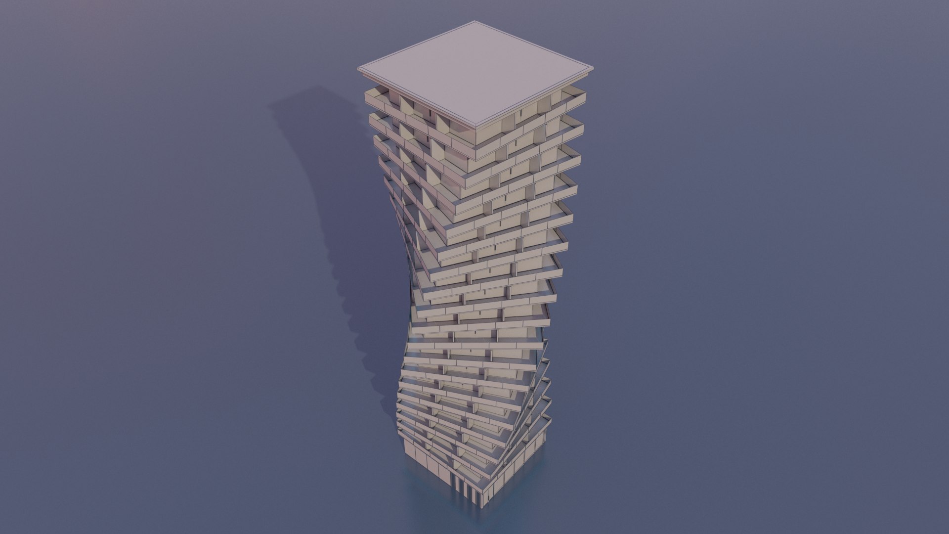 3D Twisted High-rise Building Model - TurboSquid 1719656