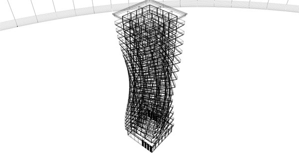 3D Twisted High-rise Building model - TurboSquid 1719656