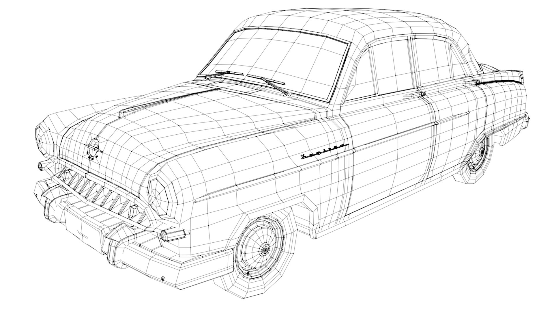 Opel Kapitan 1955 3d Model Turbosquid 2213010
