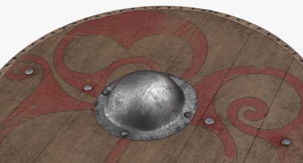 3d model viking shield 3
