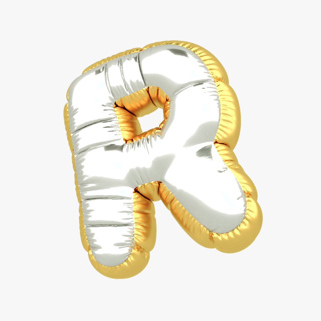 modelo 3d Letra de globo R - TurboSquid 1281596