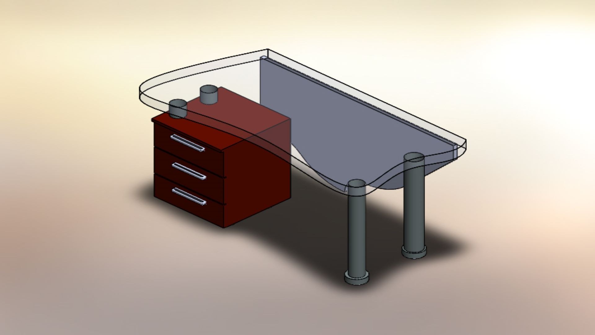 3D Computer Desk - TurboSquid 2002244