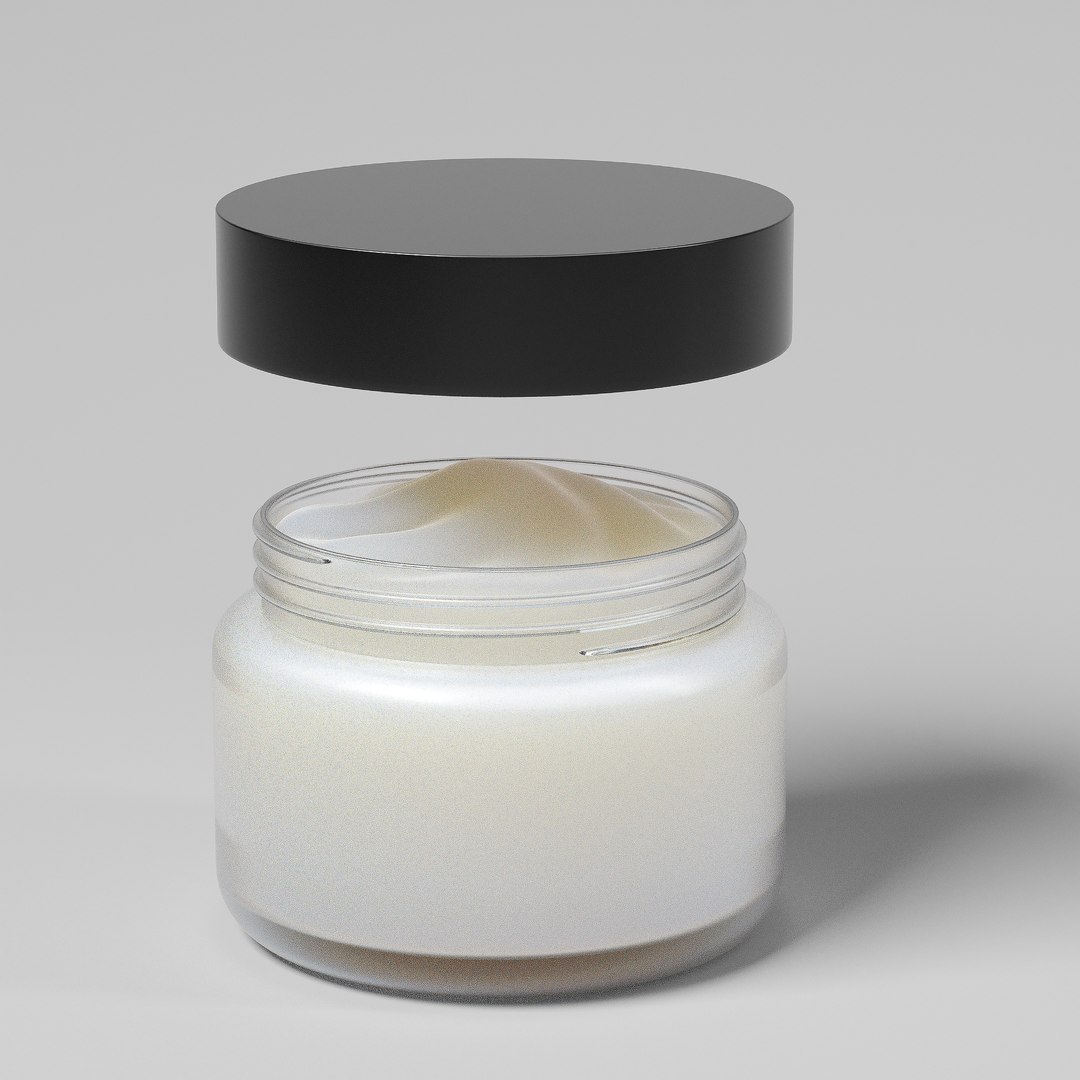 3D Cream Jar 05 Model - TurboSquid 1962757