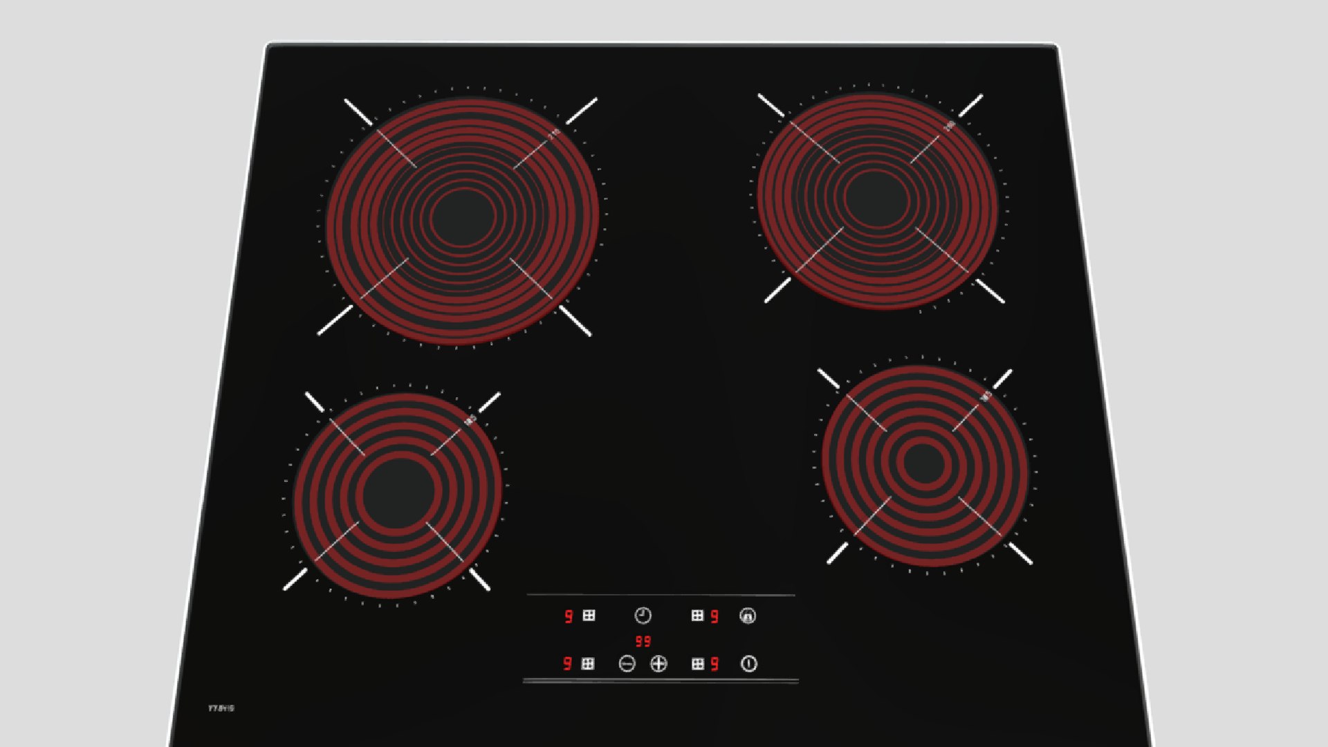 3D Modern electric hob - TurboSquid 2086398