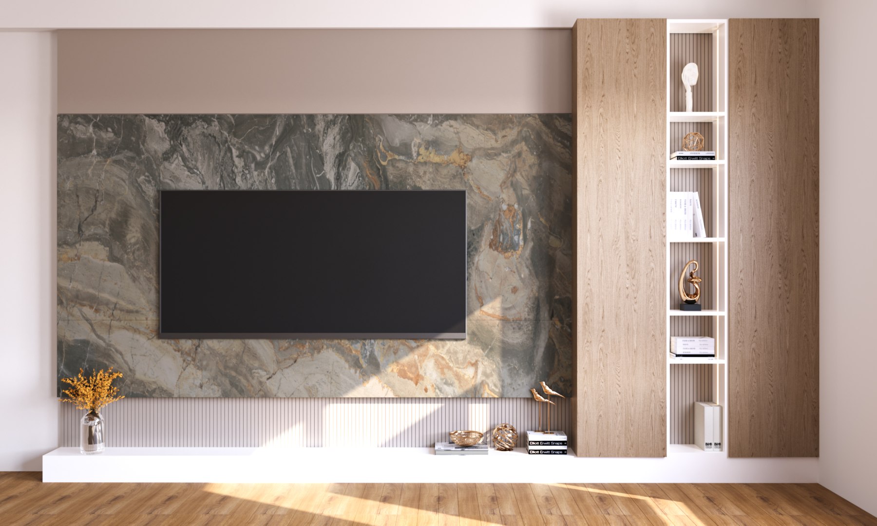 3D Model Modern Tv Unit Set - TurboSquid 1932101