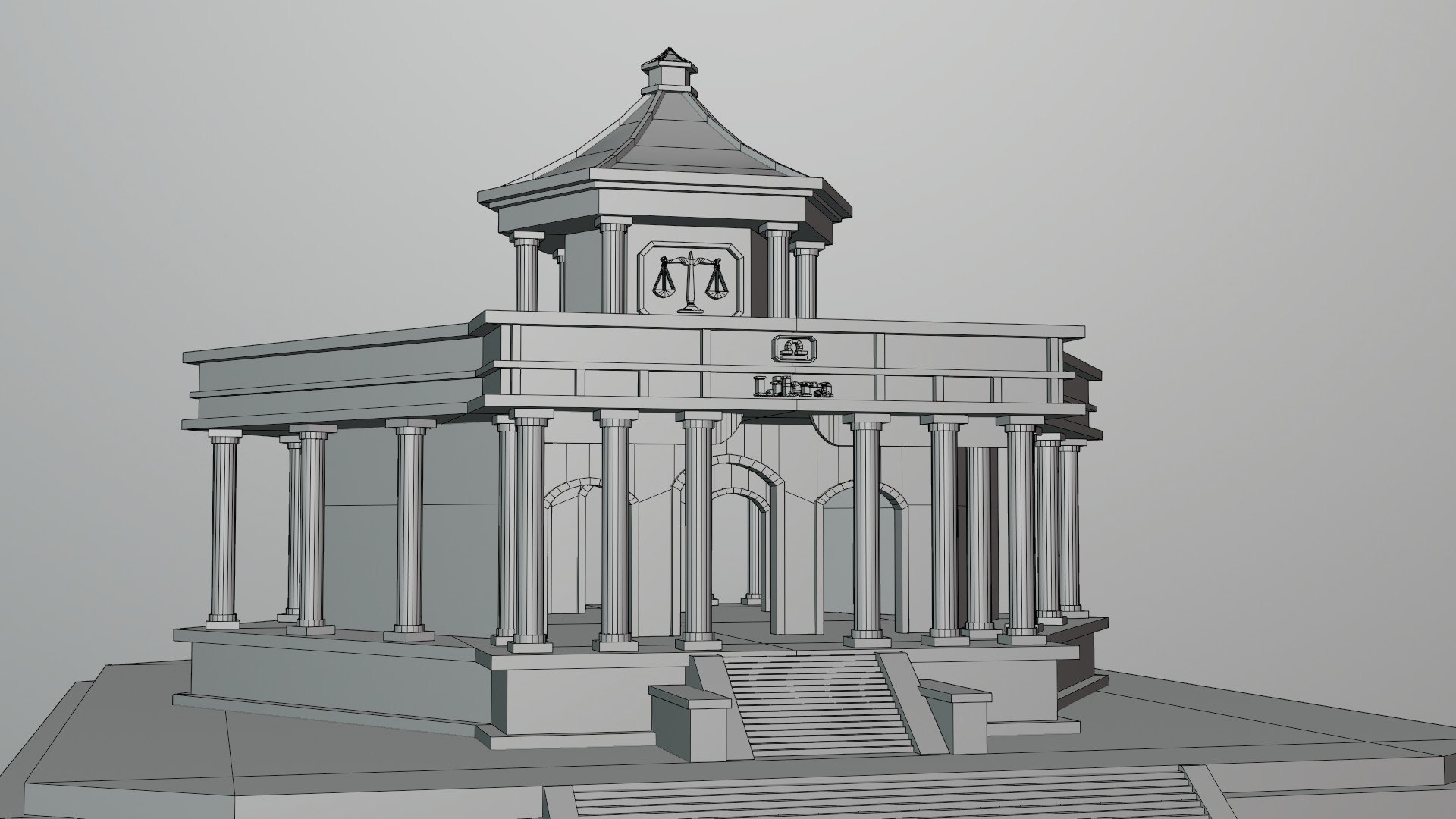 3D Model Libra Temple - Templo De Libra - TurboSquid 2028250