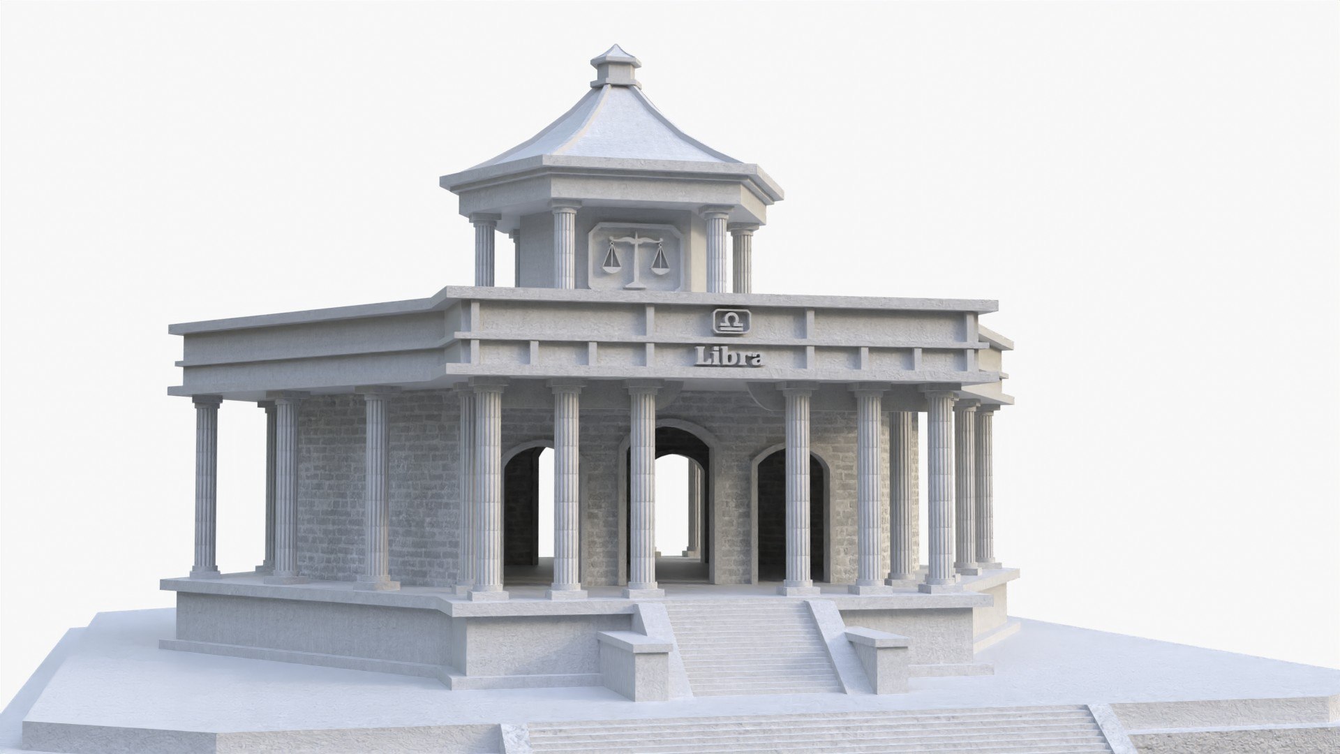 3D Model Libra Temple - Templo De Libra - TurboSquid 2028250