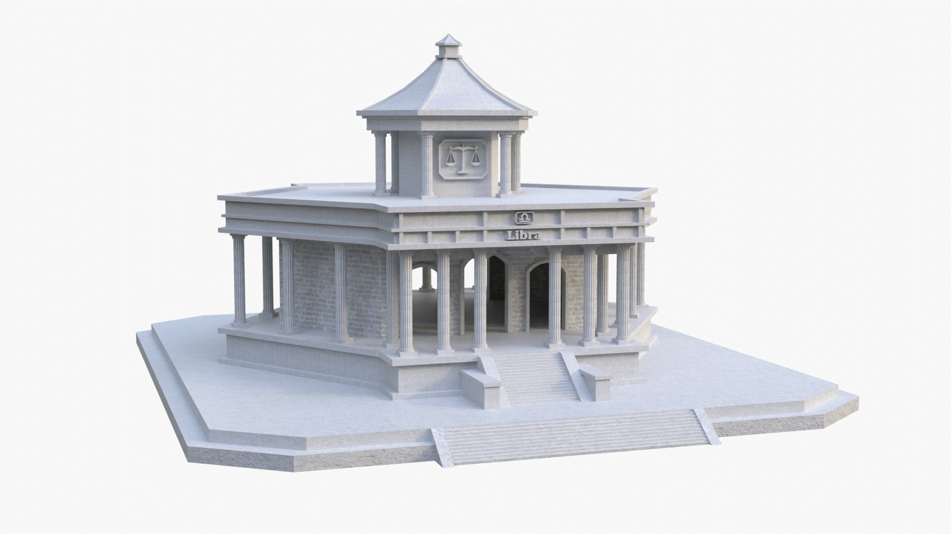 3D Model Libra Temple - Templo De Libra - TurboSquid 2028250