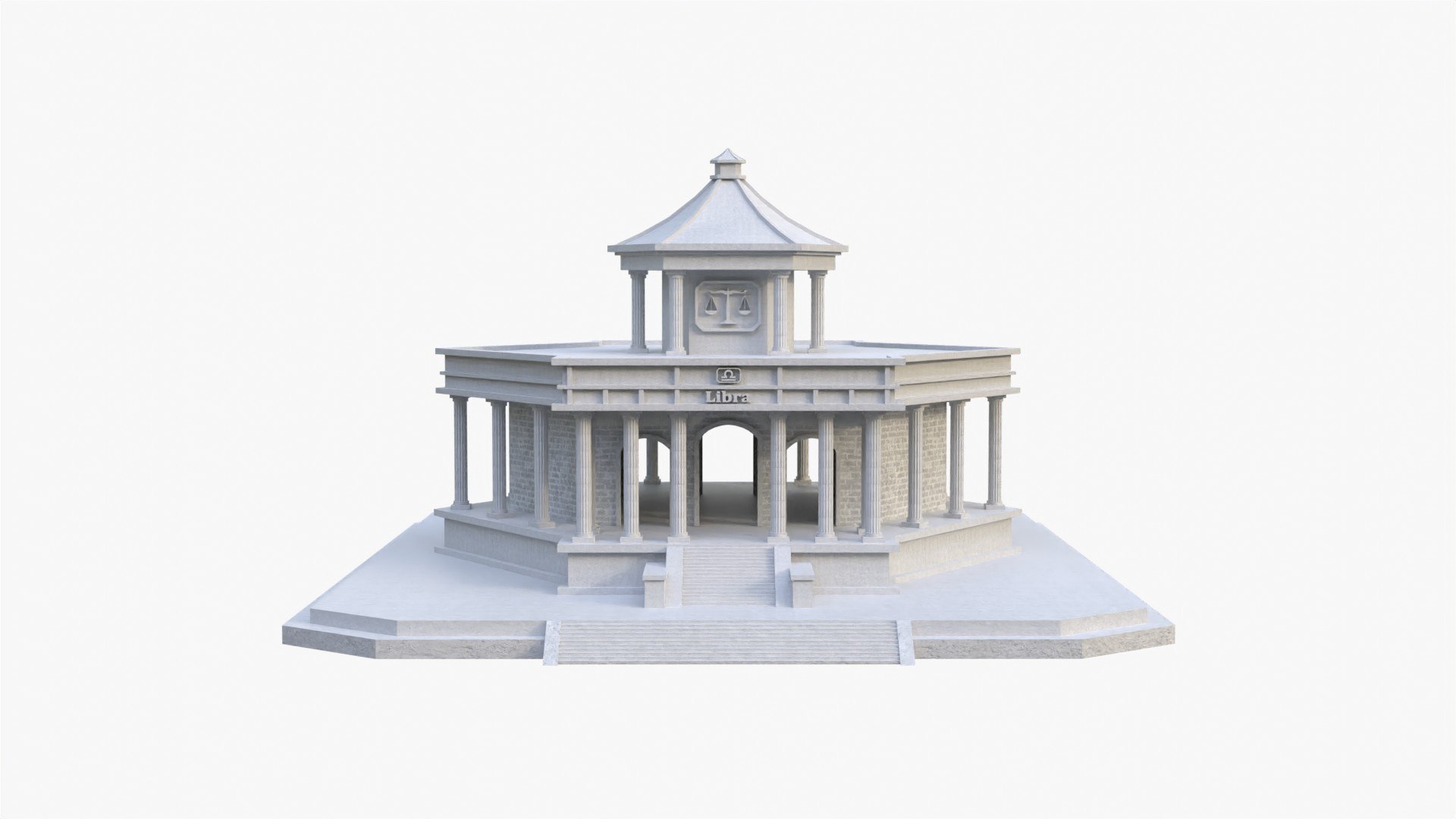 3D Model Libra Temple - Templo De Libra - TurboSquid 2028250