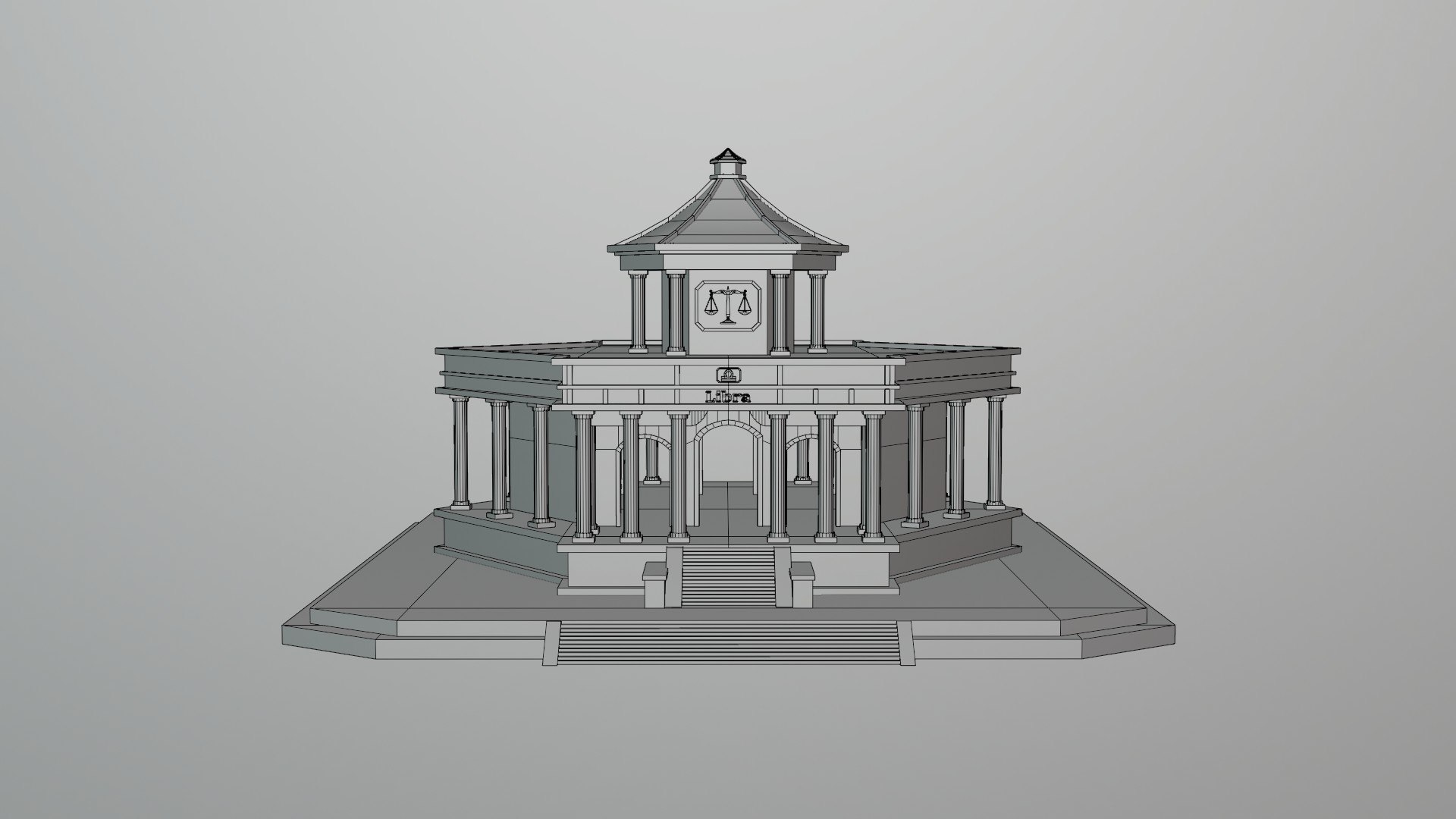 3D Model Libra Temple - Templo De Libra - TurboSquid 2028250