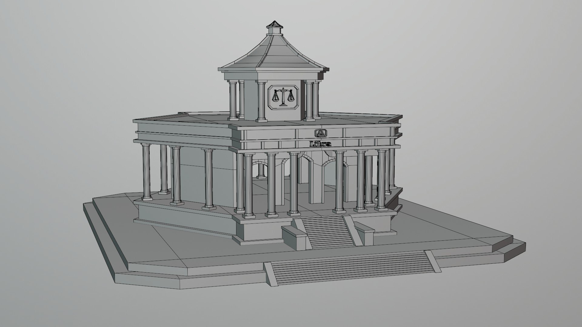 3D Model Libra Temple - Templo De Libra - TurboSquid 2028250