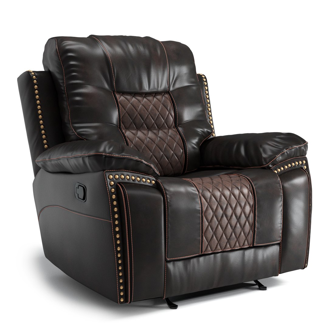 Recliner Chair LV3000 Commander Brown 3D Model - TurboSquid 1785812