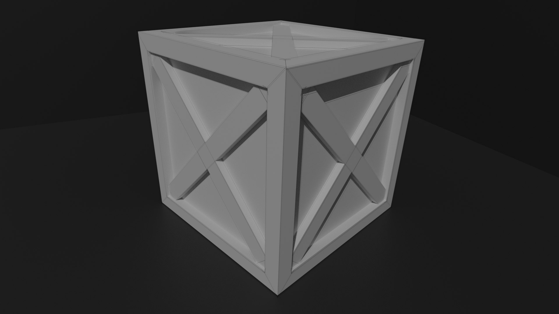 3D Crate Low Poly Baked Game Ready - TurboSquid 1936371