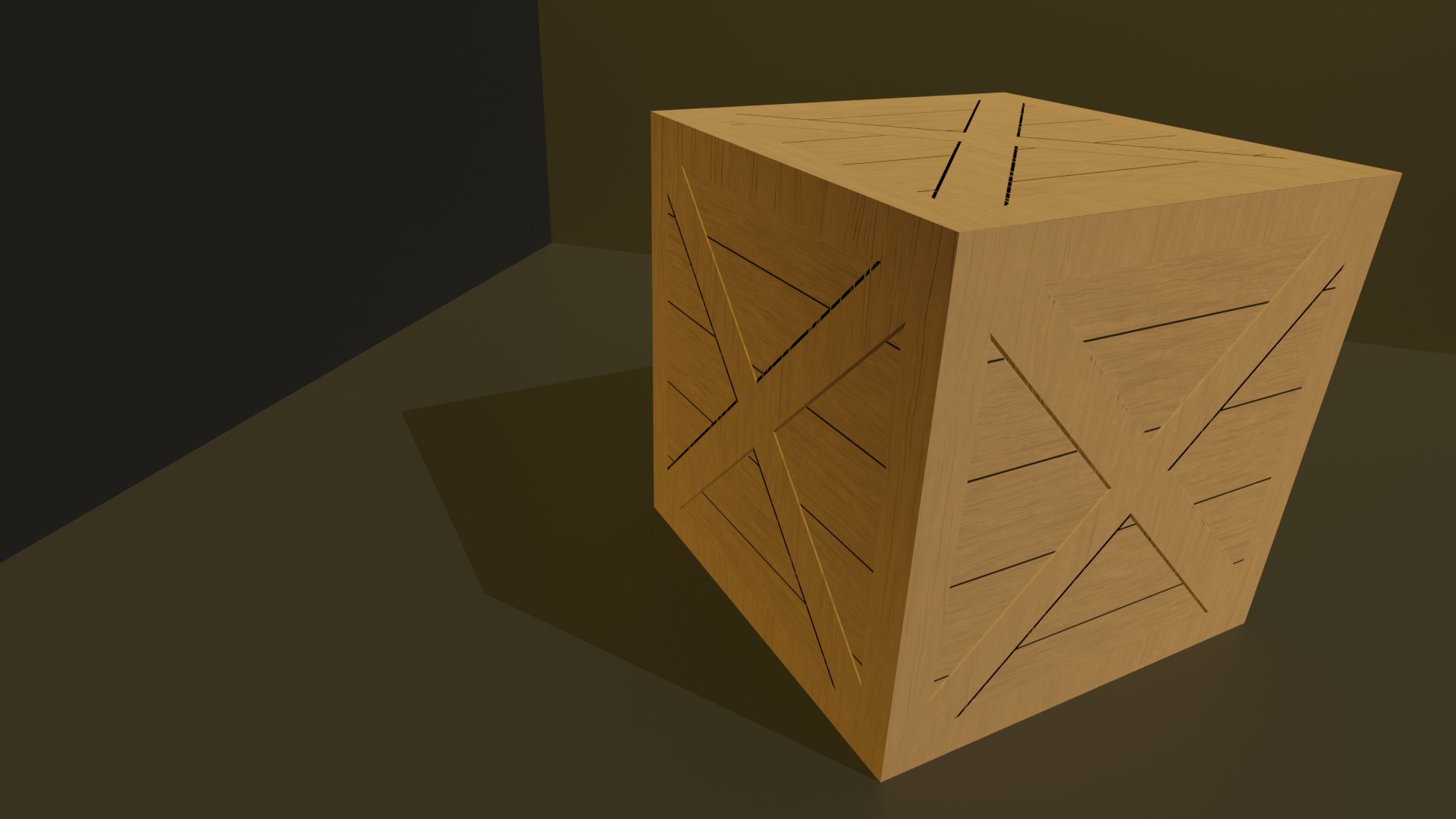 3D Crate Low Poly Baked Game Ready - TurboSquid 1936371