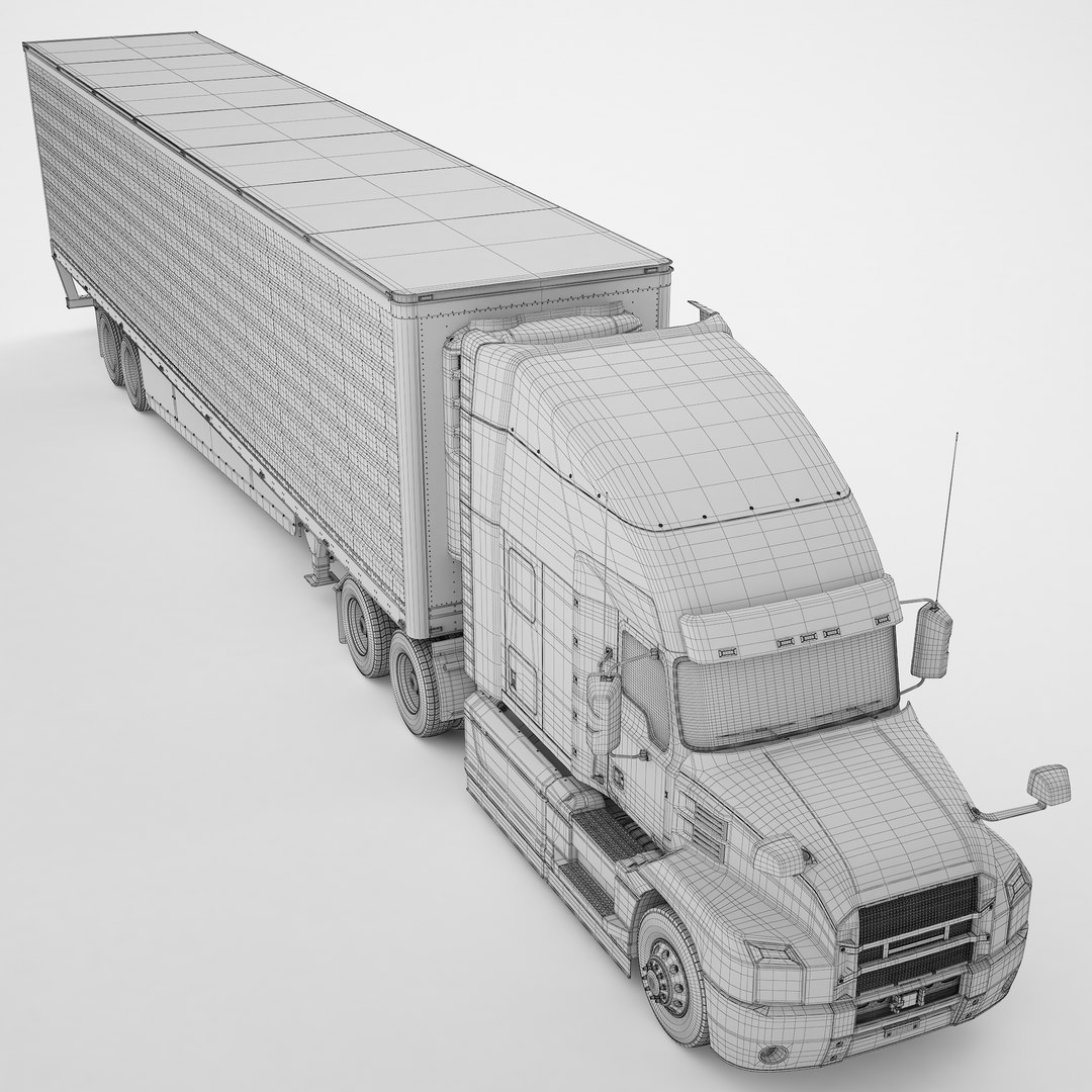 Generic Semi Truck Trailer 11 3D model - TurboSquid 2150614