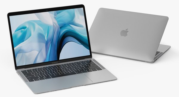 Apple macbook air silver 3D model - TurboSquid 1379902