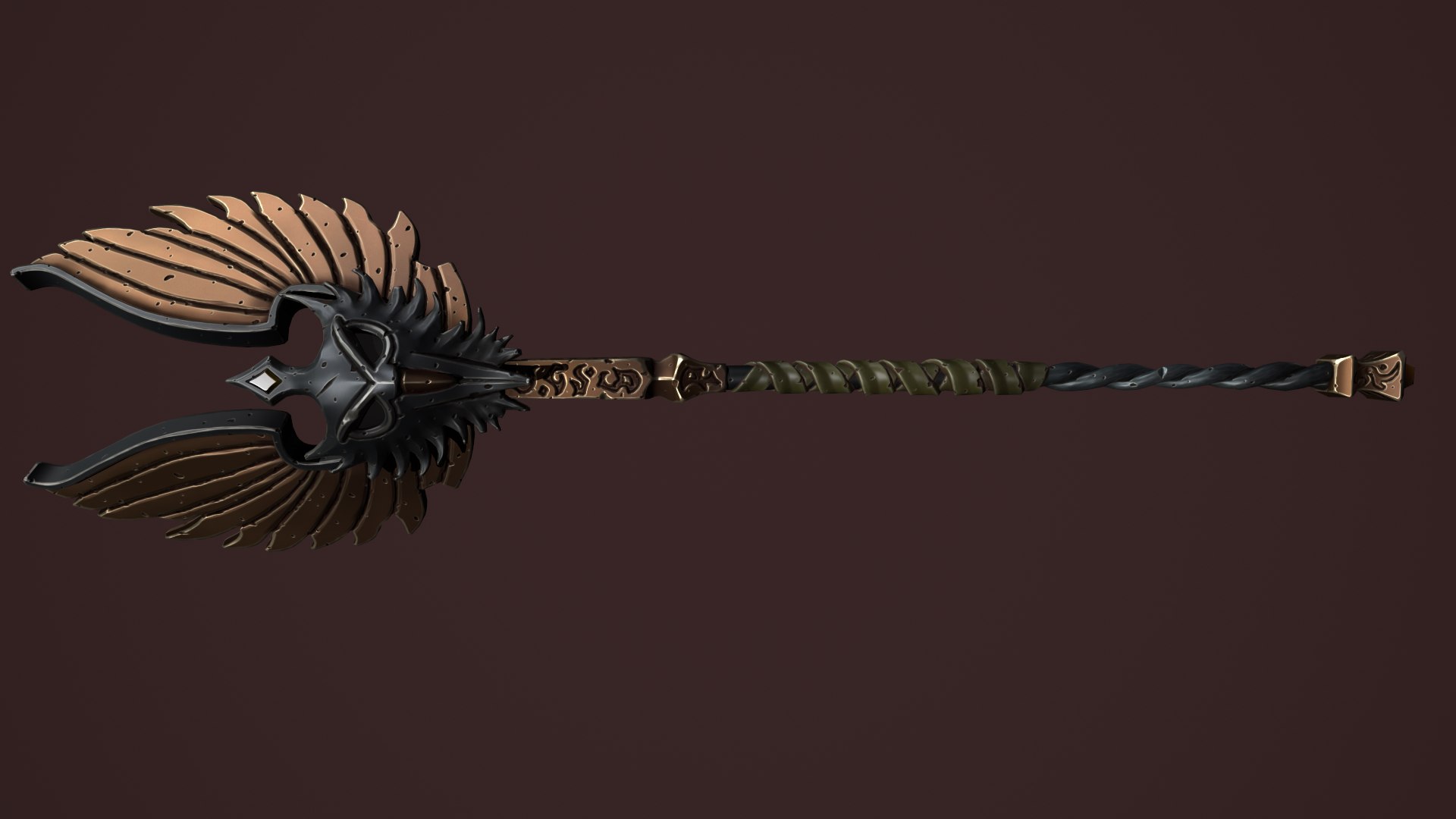 3D Rune Staff - TurboSquid 1852857