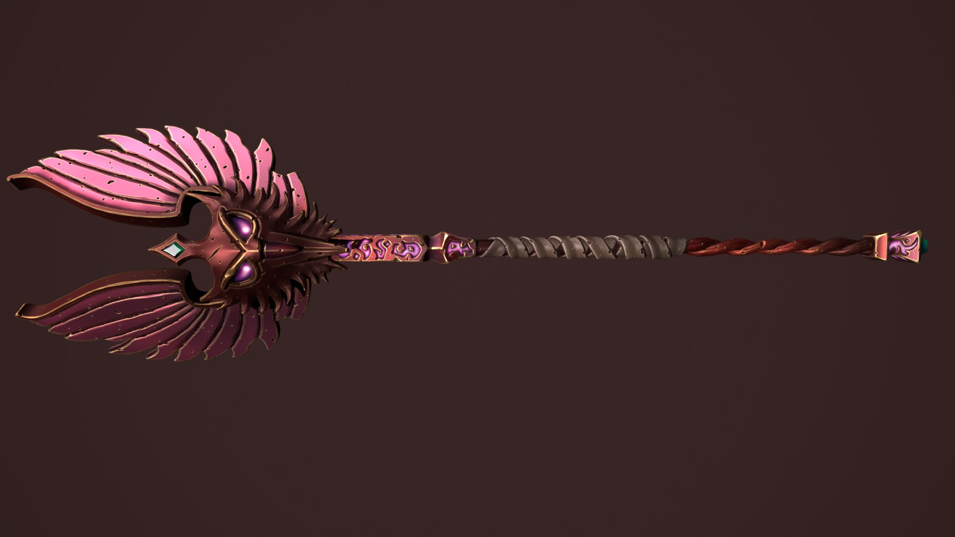 3D Rune Staff - TurboSquid 1852857