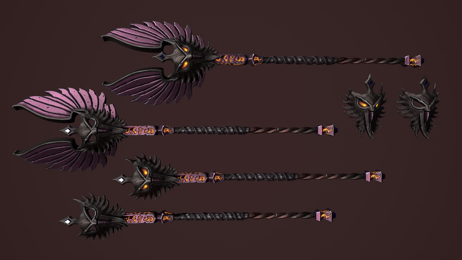 3D Rune staff - TurboSquid 1852857