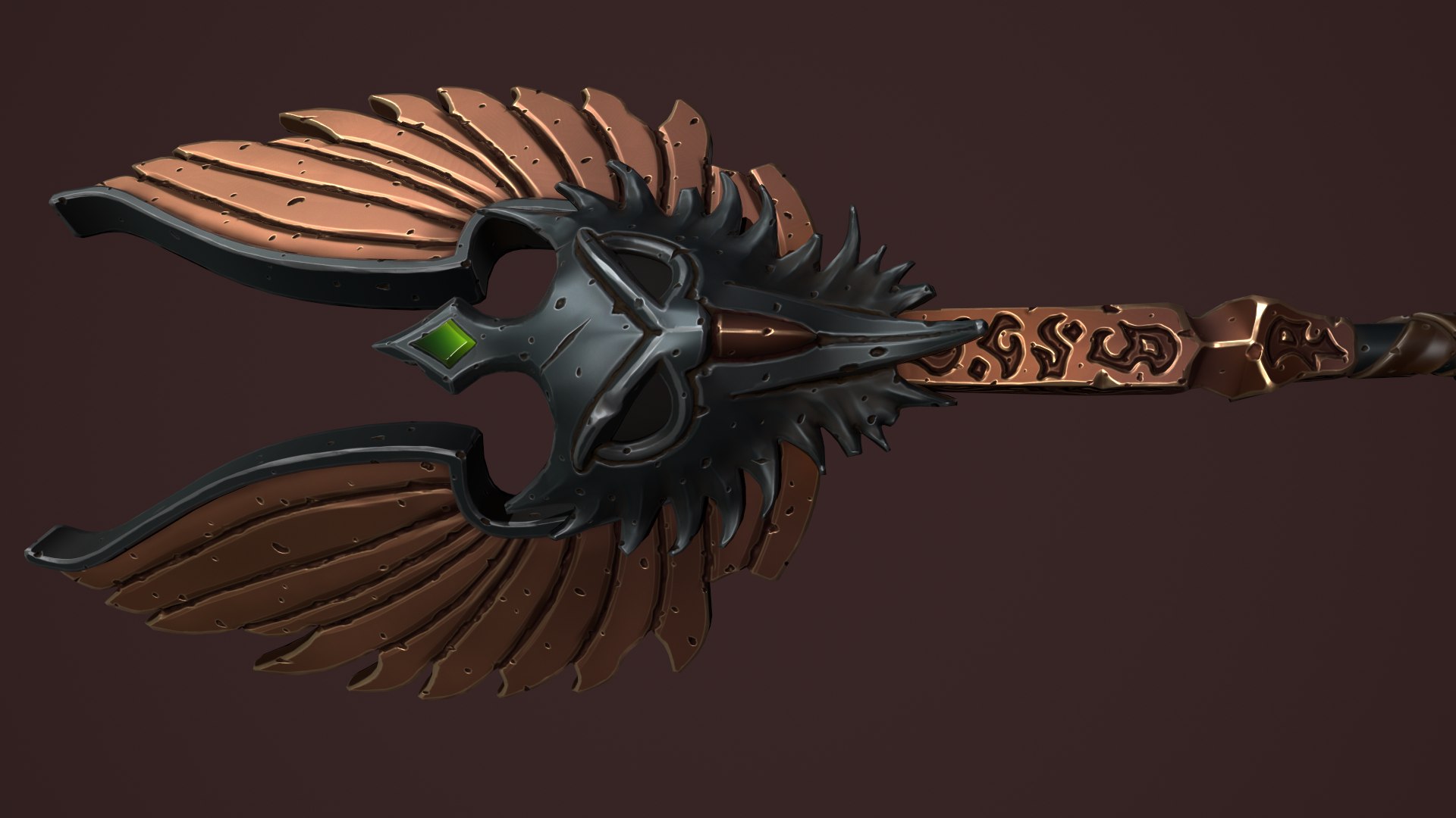 3D Rune Staff - TurboSquid 1852857