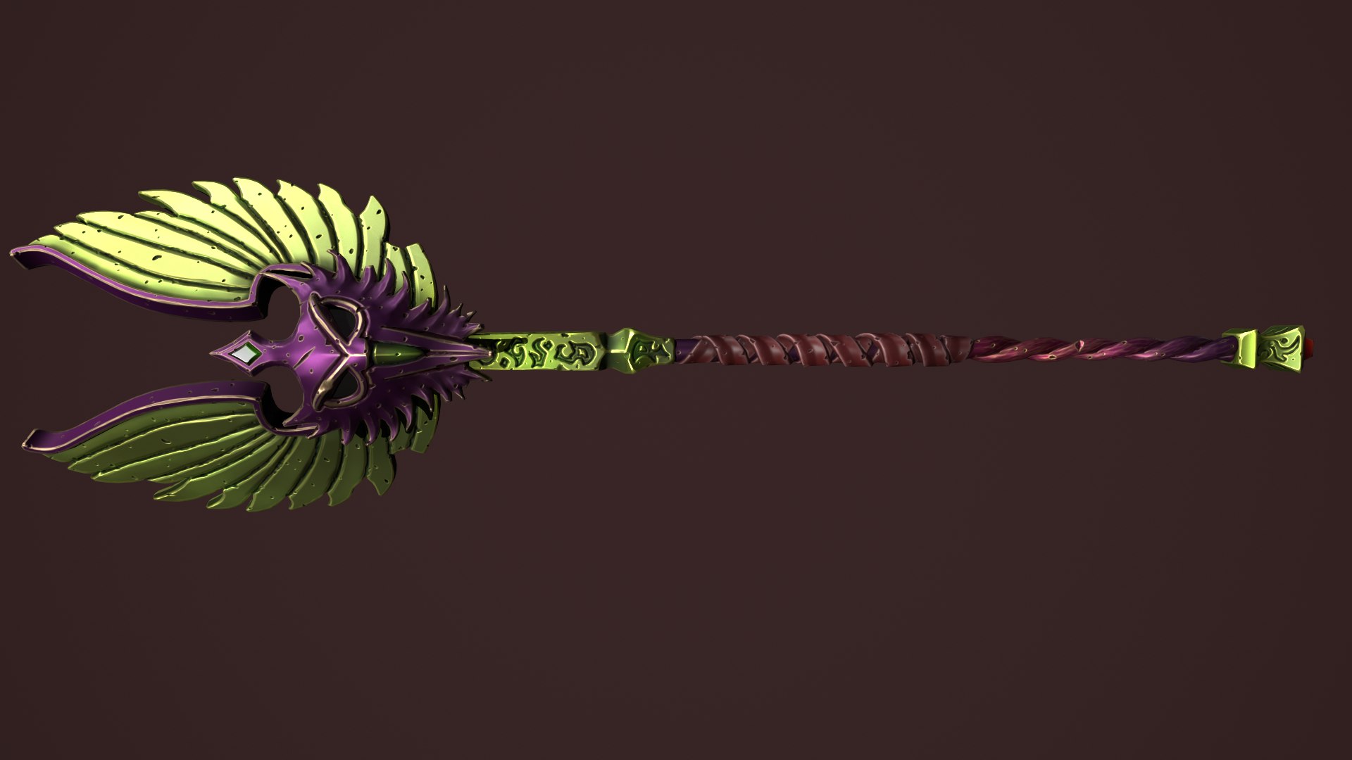 3D Rune Staff - TurboSquid 1852857