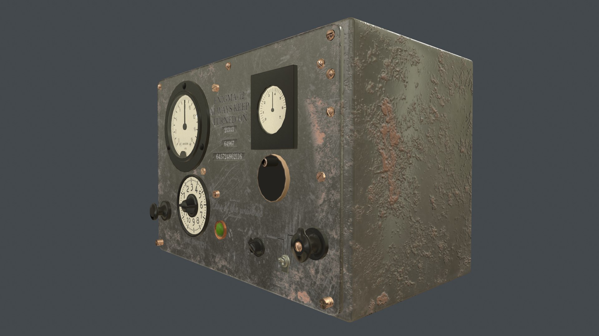 3D metallic radio - TurboSquid 1421654