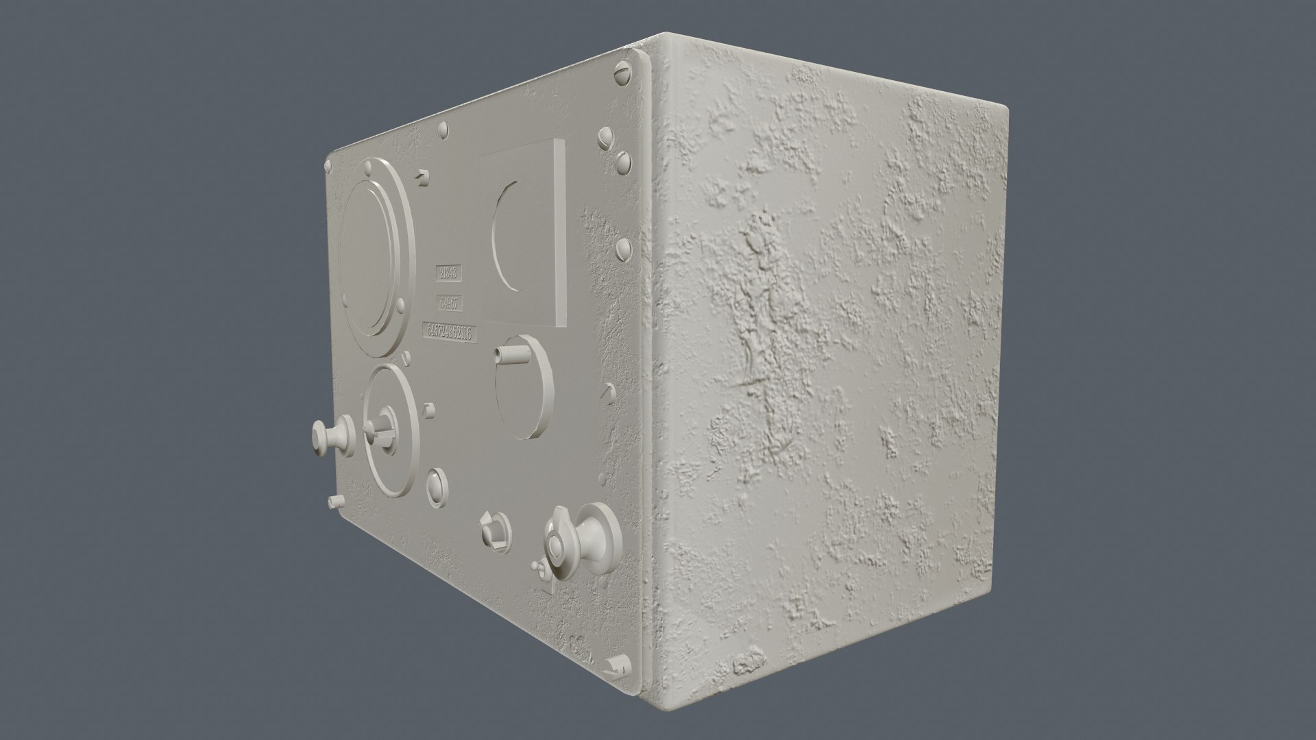 3D metallic radio - TurboSquid 1421654