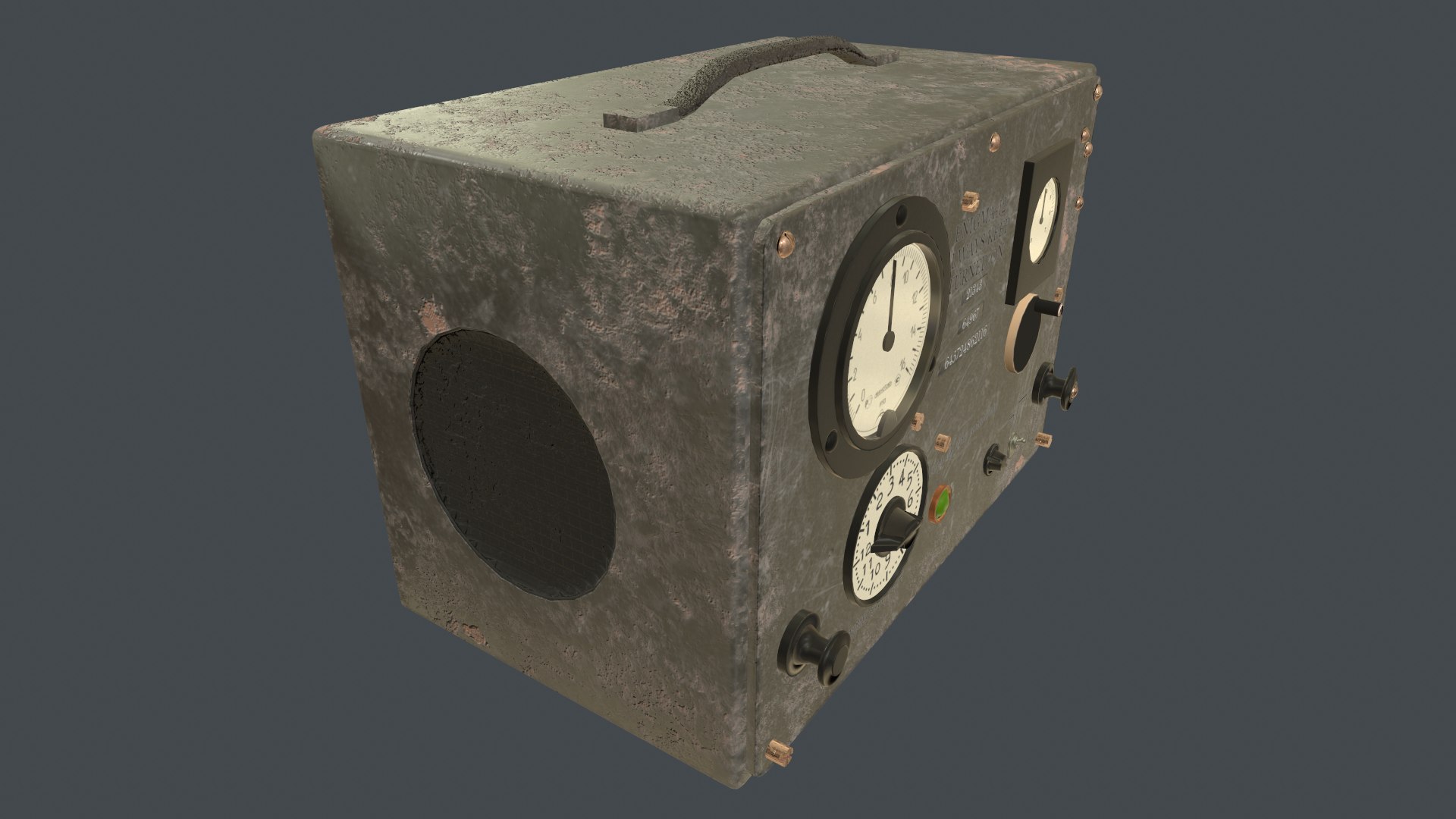 3D metallic radio - TurboSquid 1421654