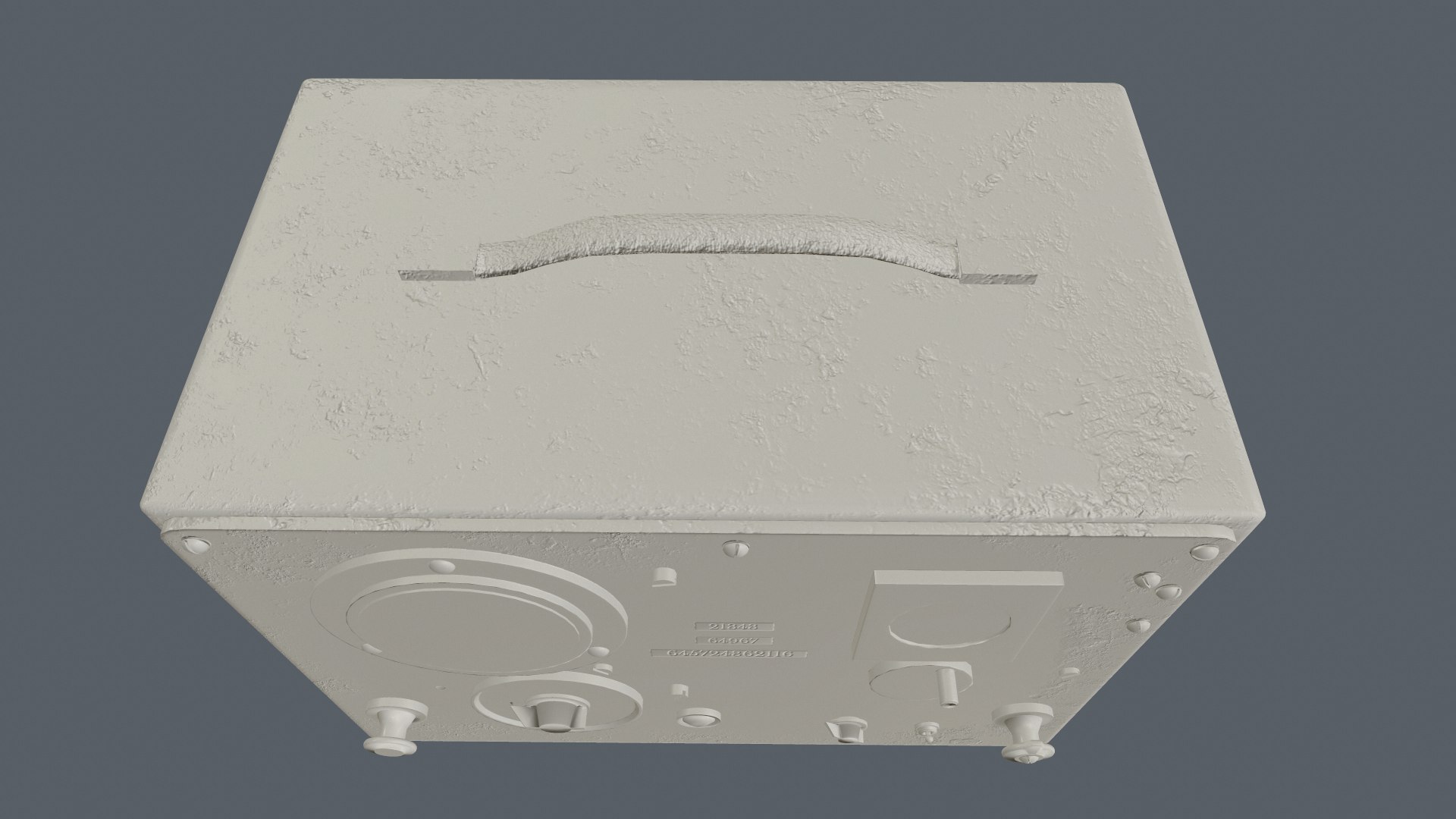 3D metallic radio - TurboSquid 1421654