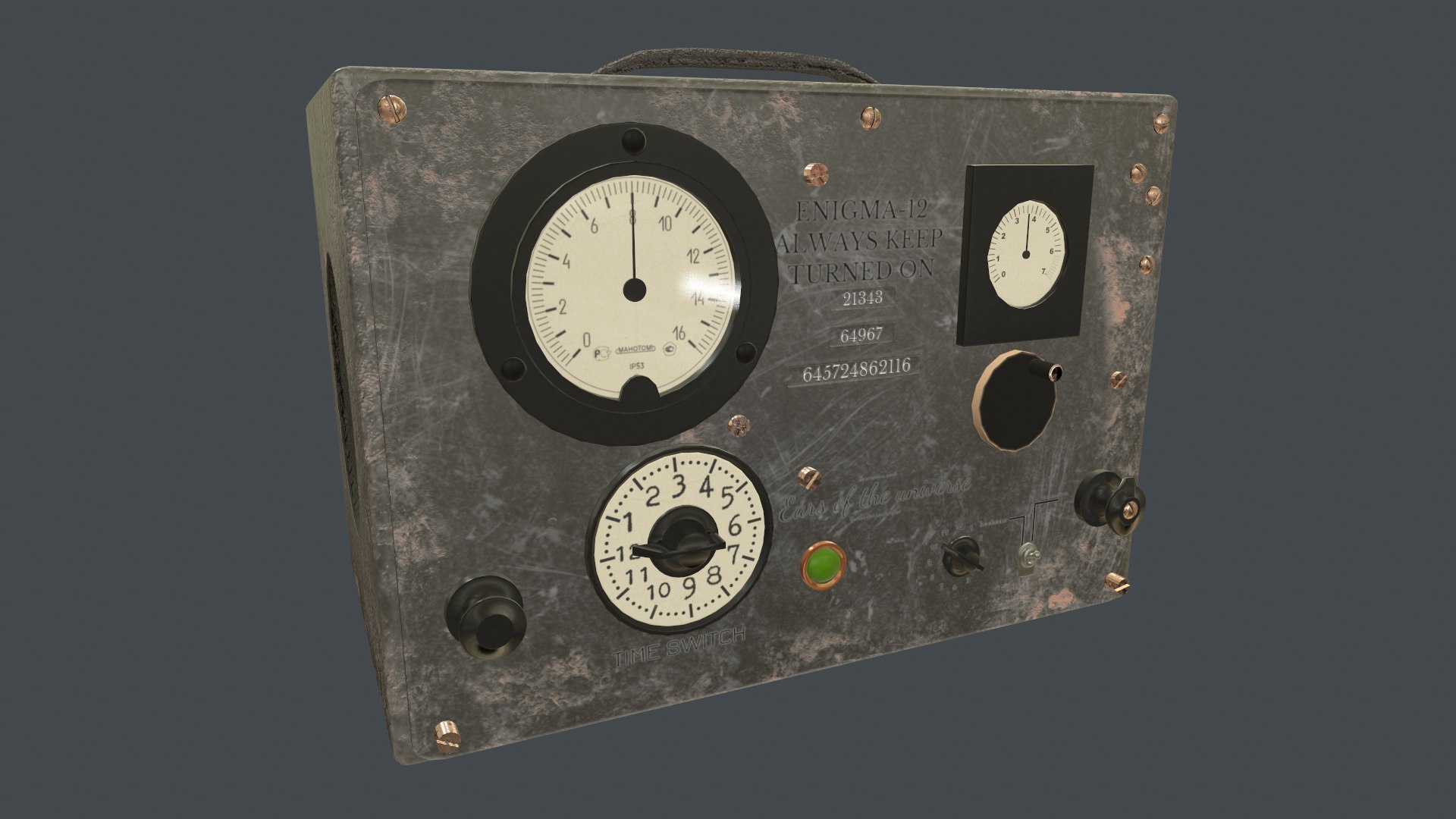 3D metallic radio - TurboSquid 1421654