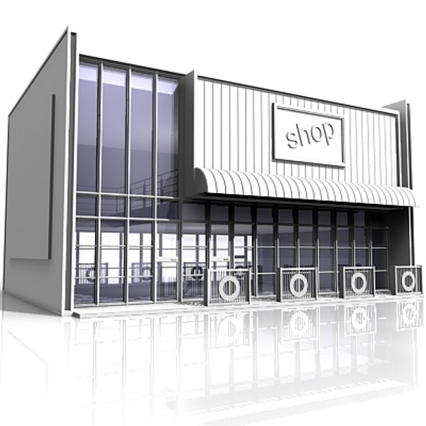retail shop 3d model
