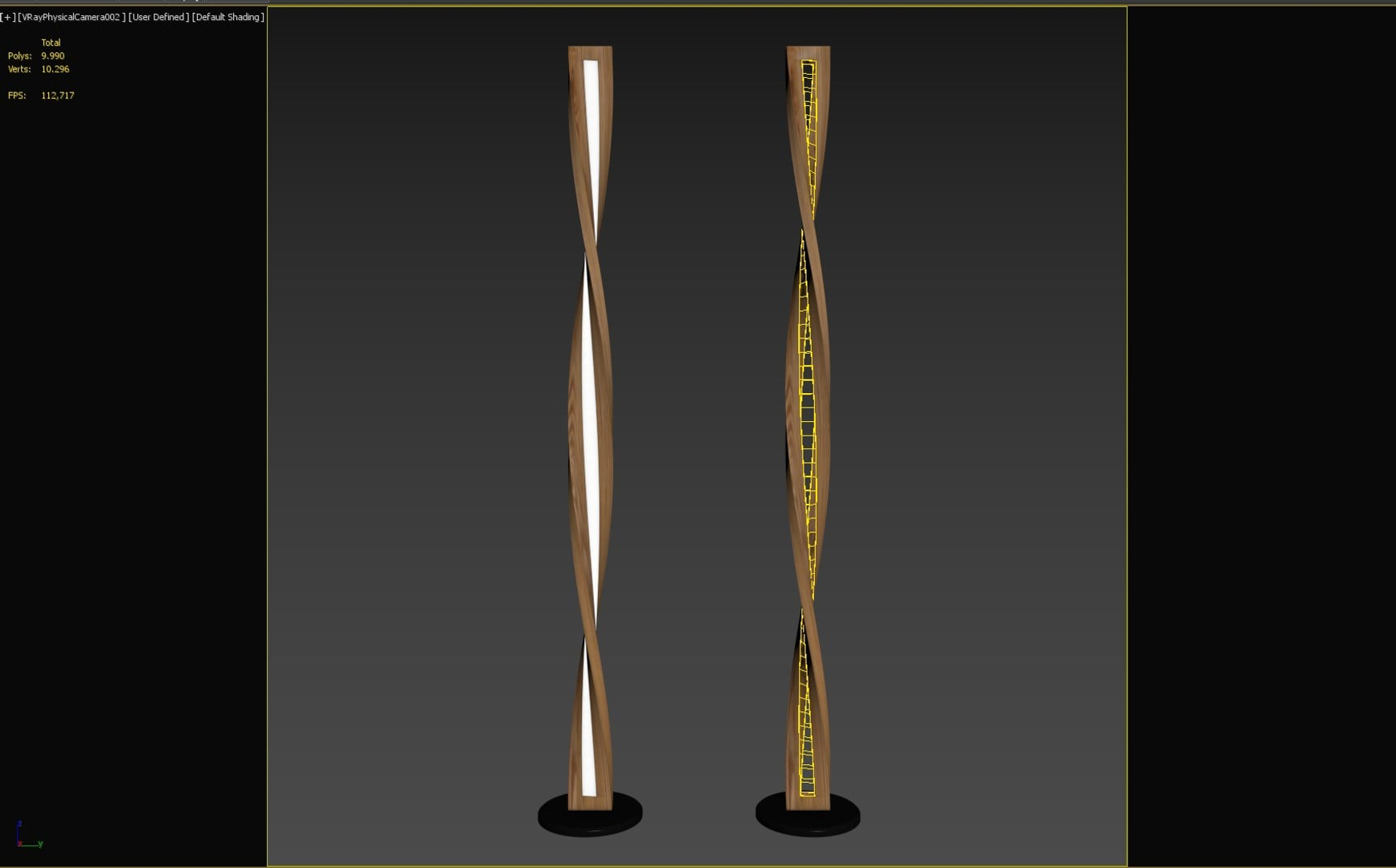 Wood led lamp model - TurboSquid 1403055