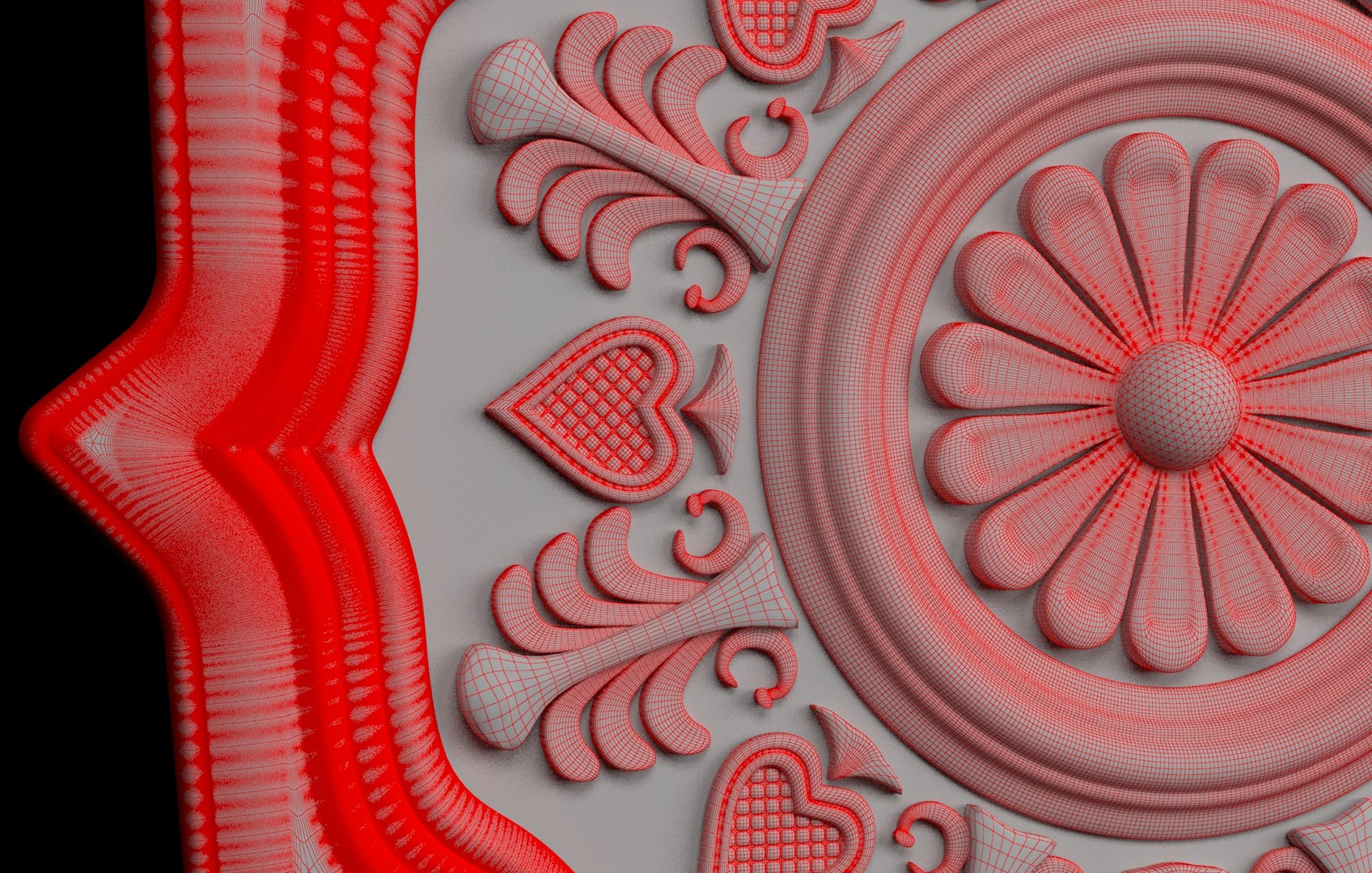 Ceiling Rose 3D Model - TurboSquid 1736726