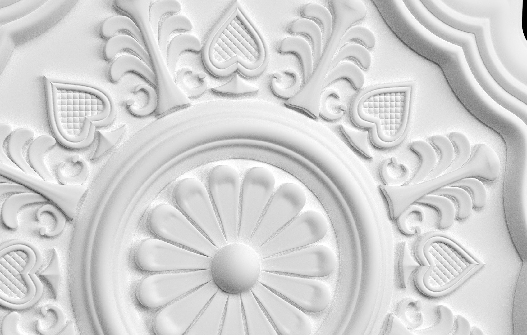 Ceiling Rose 3D Model - TurboSquid 1736726