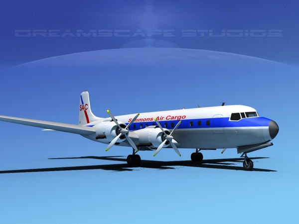Mcdonnell Douglas Dc-7 3D Models for Download | TurboSquid