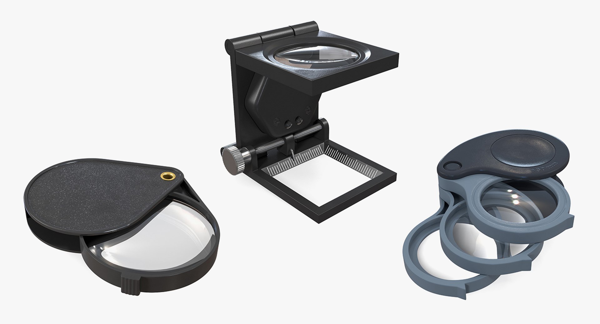 3D foldable magnifiers - TurboSquid 1595674