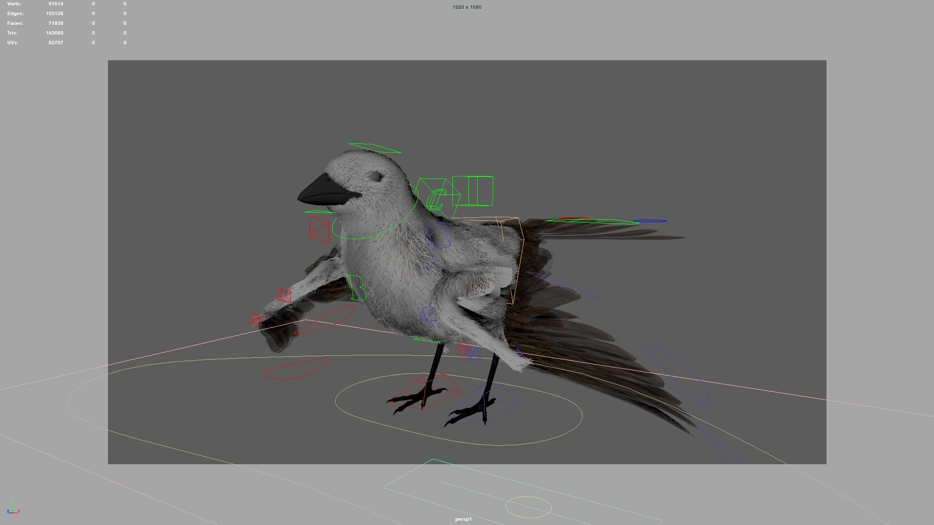 Bird Rig Model - TurboSquid 1282757