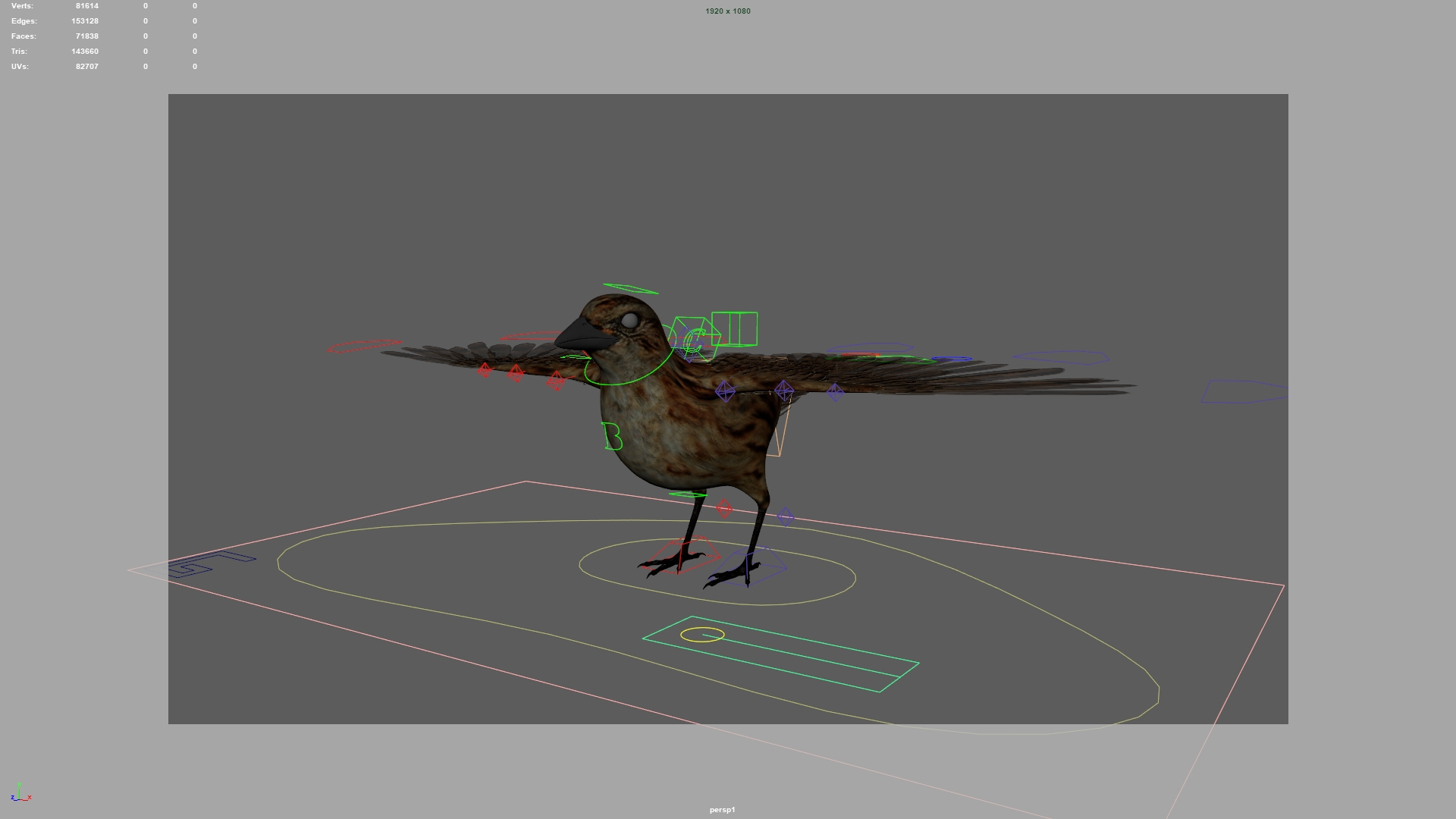 Bird Rig Model - TurboSquid 1282757