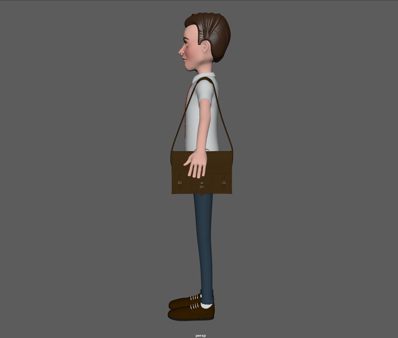 3D cartoon man bag model - TurboSquid 1428561